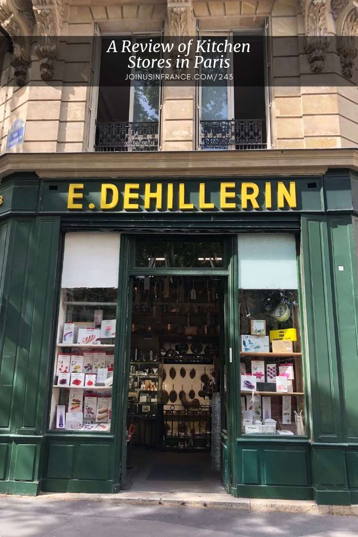 Visiting Kitchen Supply Stores in Paris - Join Us in France Travel Podcast
